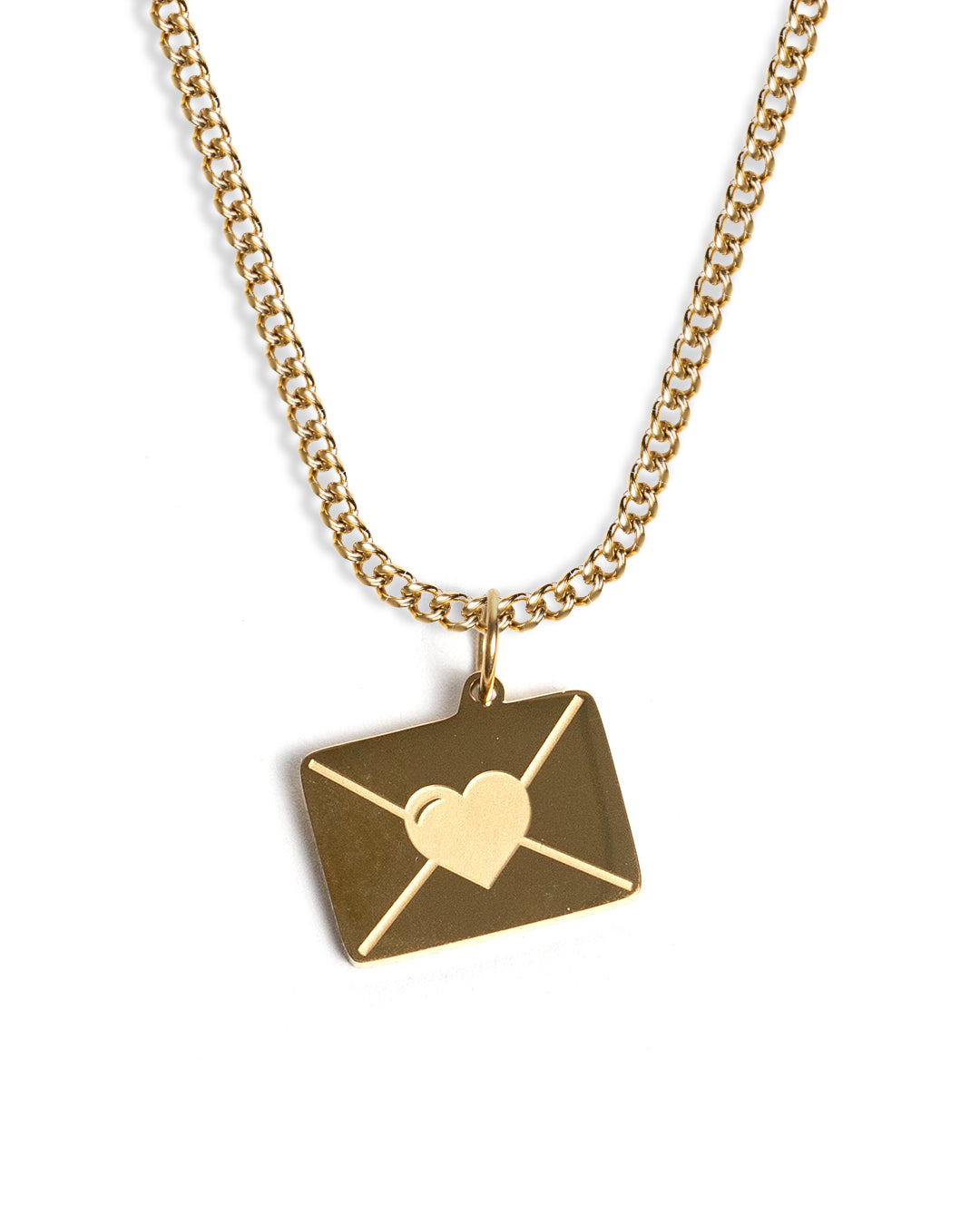 Love Letter Necklace (Gold) – Unshinebar